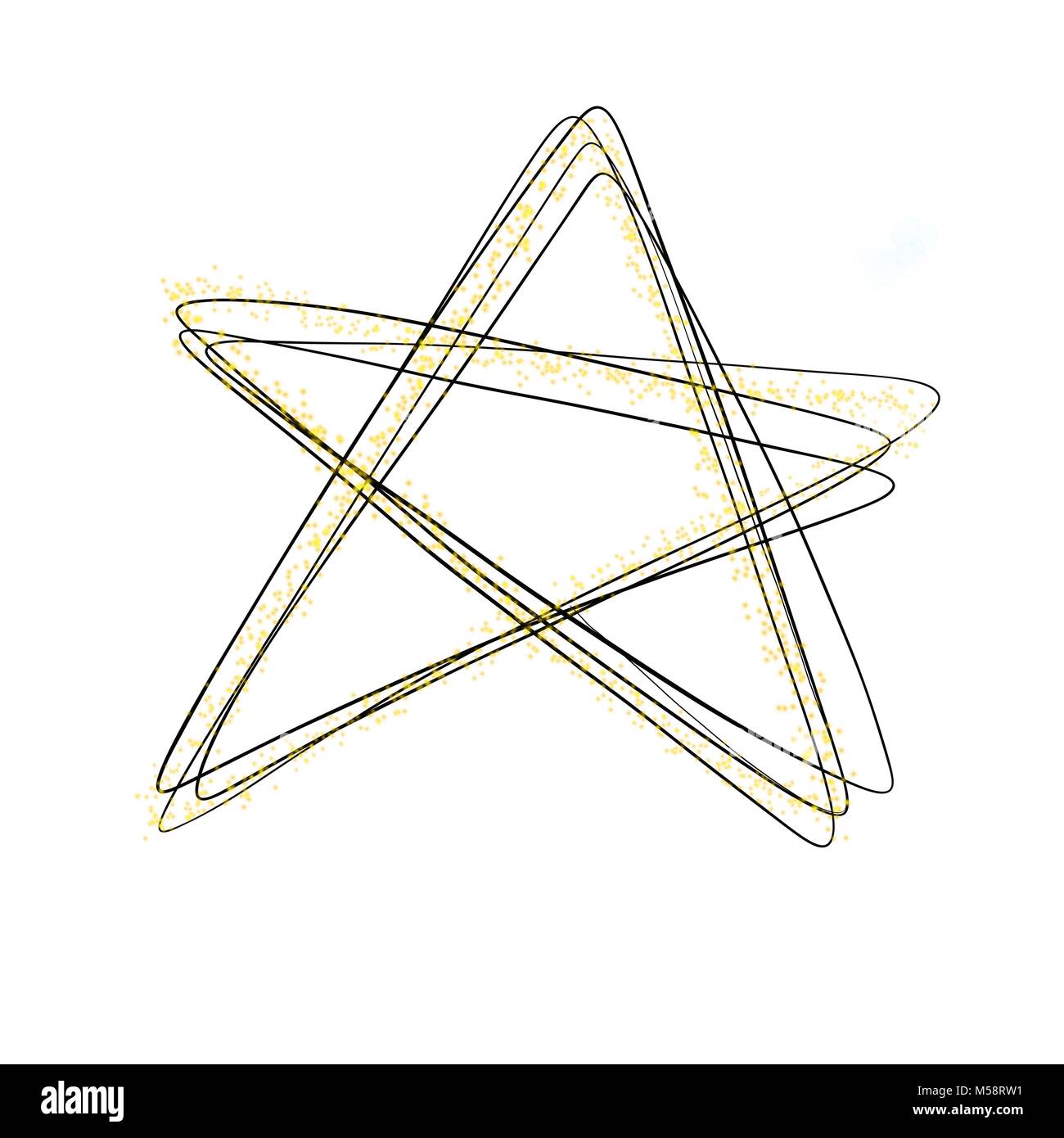 minimalist drawing of a star isolated on white Stock Photo - Alamy