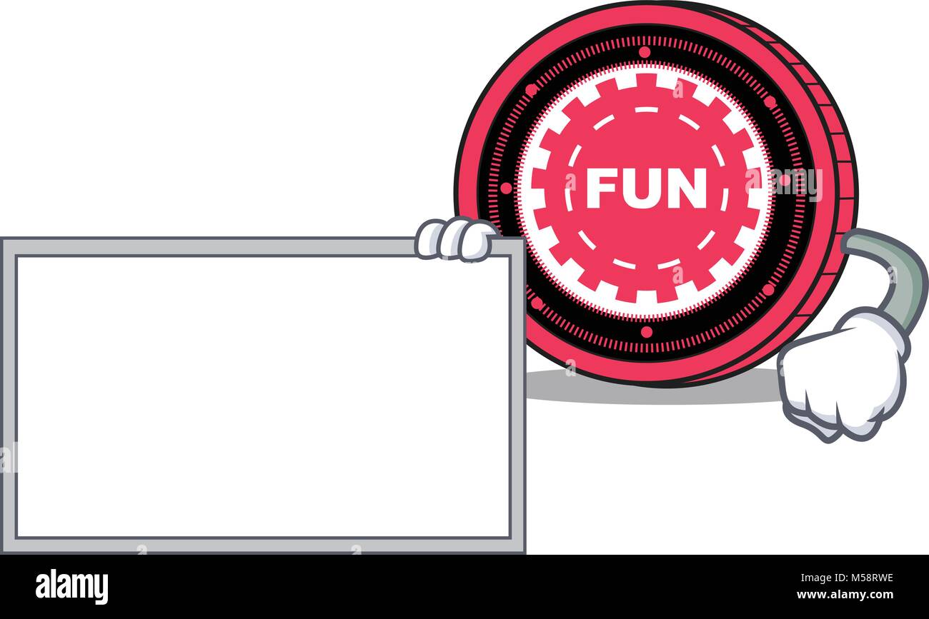 With board FunFair coin character cartoon Stock Vector Image & Art - Alamy