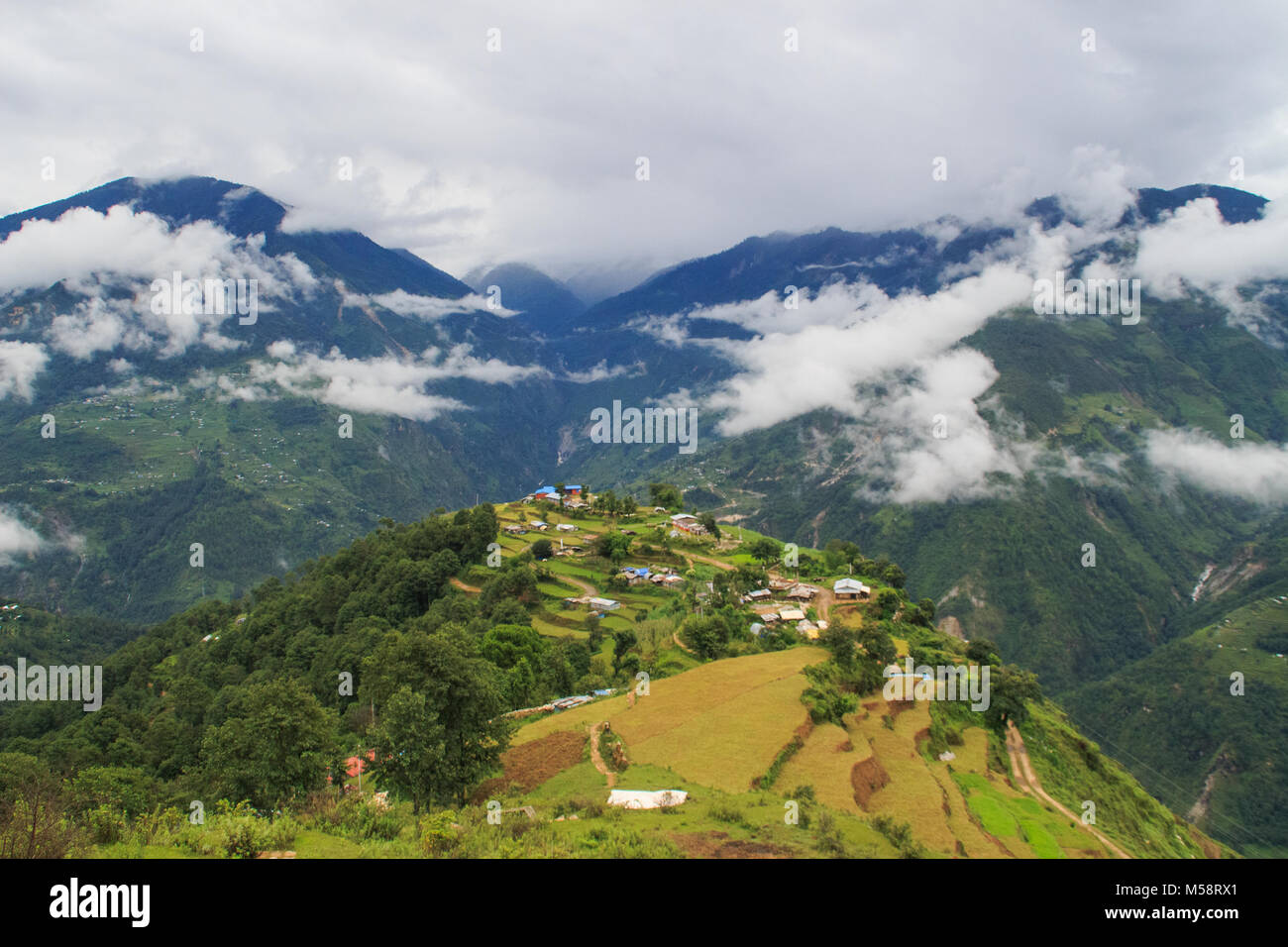 Hill side landscape Stock Photo - Alamy