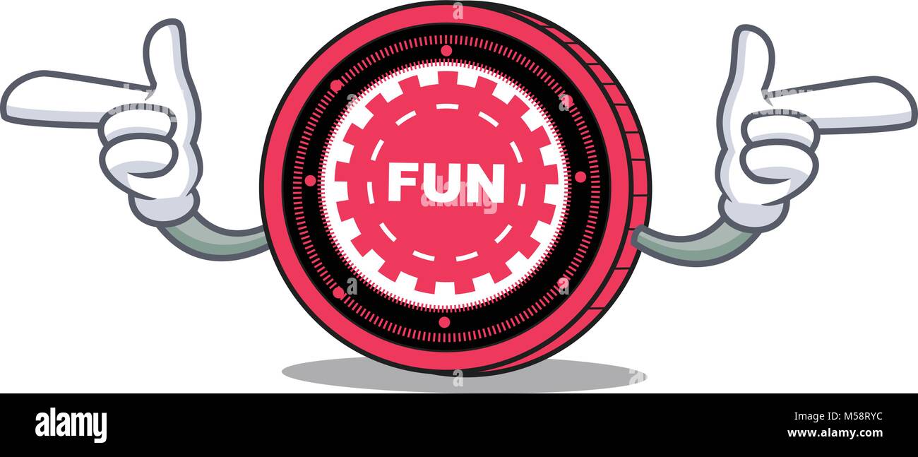 Pointing finger FunFair coin character cartoon Stock Vector Image & Art ...