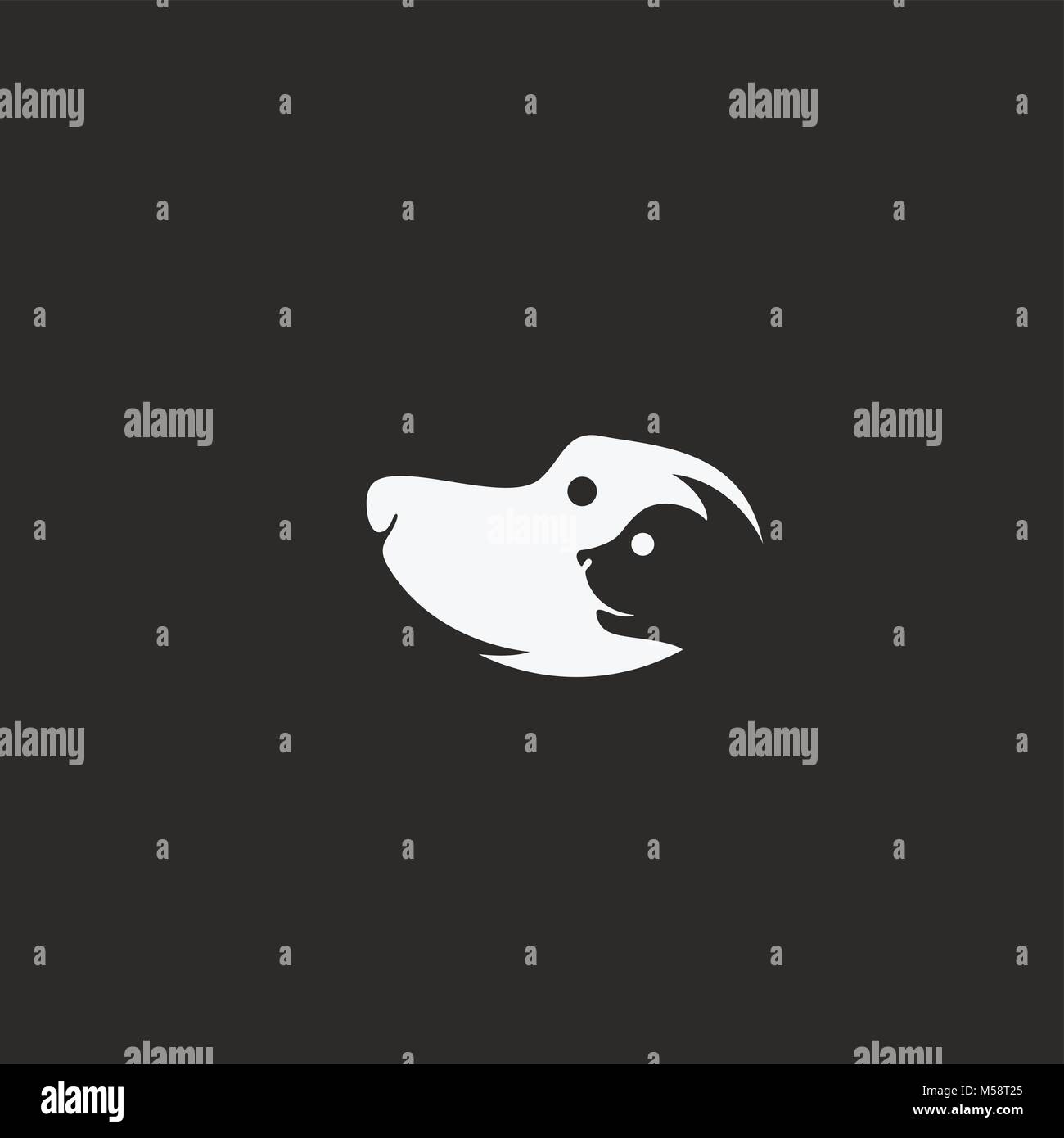 Portrait domestic cat blue Stock Vector Images - Alamy