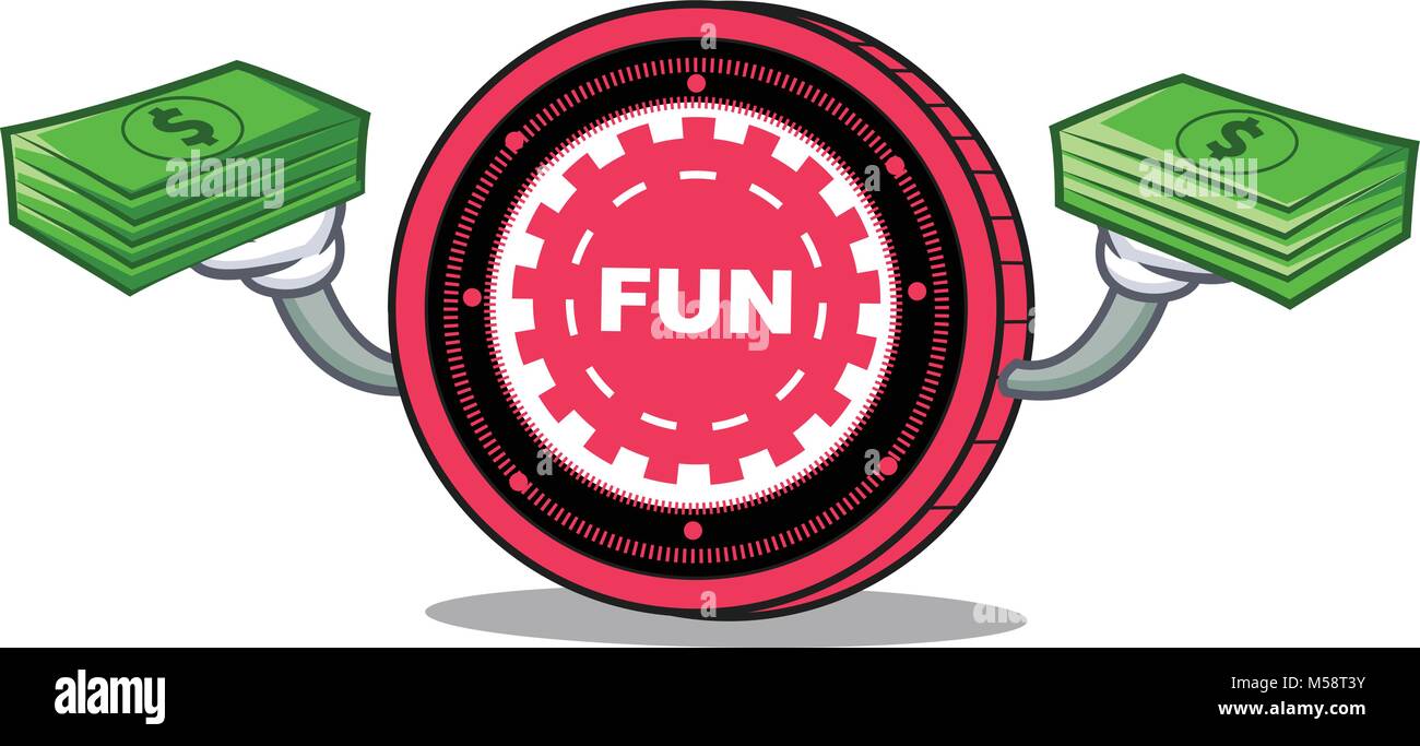 With money FunFair coin mascot cartoon Stock Vector Image & Art - Alamy