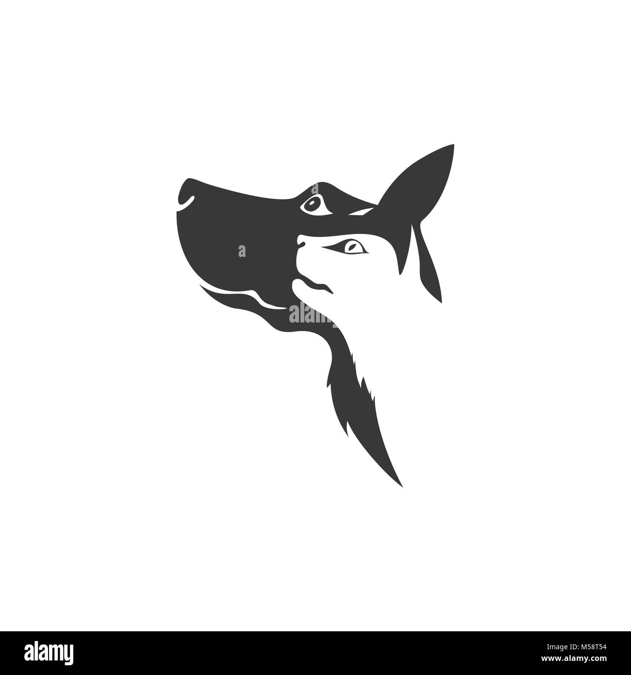 Pet sweet black cute Stock Vector Images - Alamy