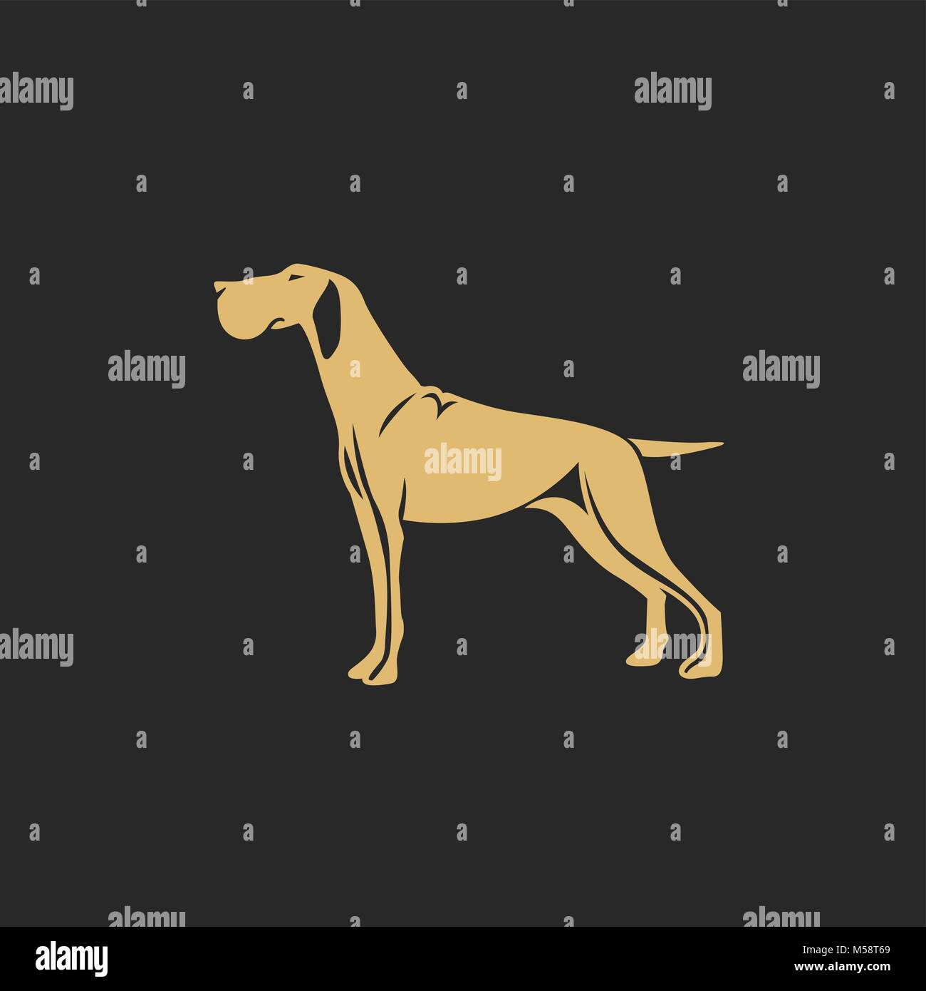 Hunting dog Stock Vector Images - Alamy