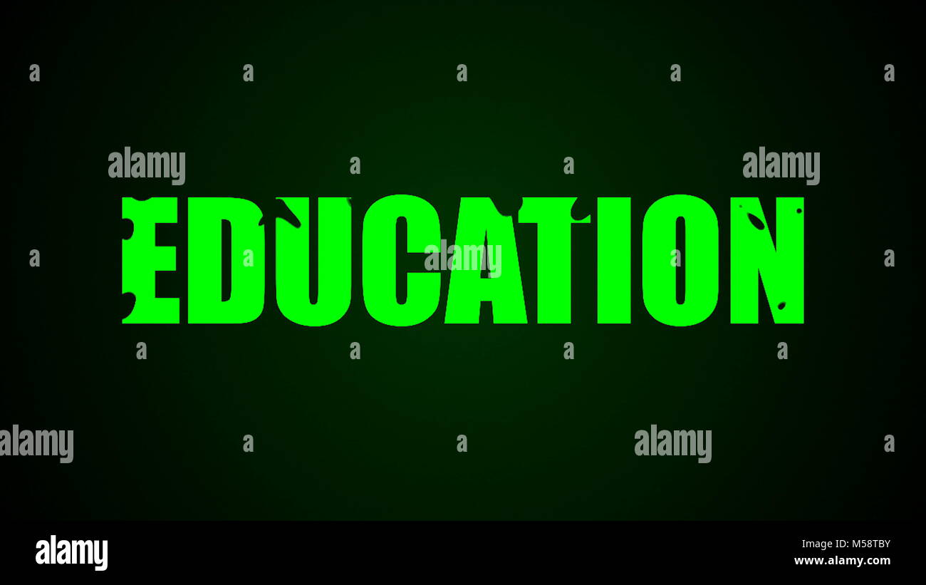Education text. Abstract background. Digital 3d rendering Stock Photo ...