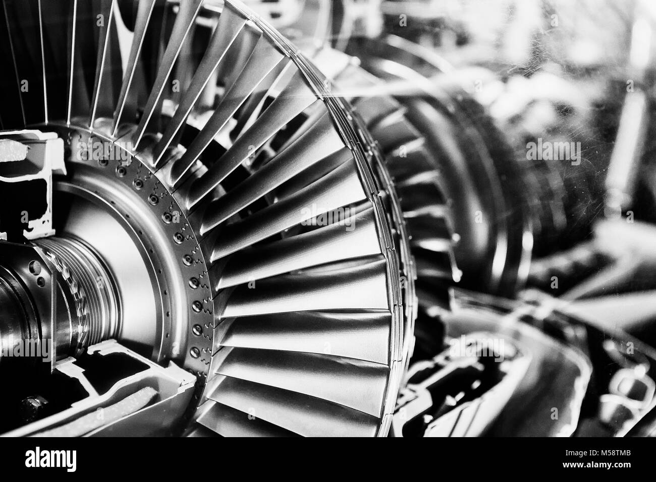 Turbine Engine Profile. Aviation Technologies. Aircraft jet engine ...