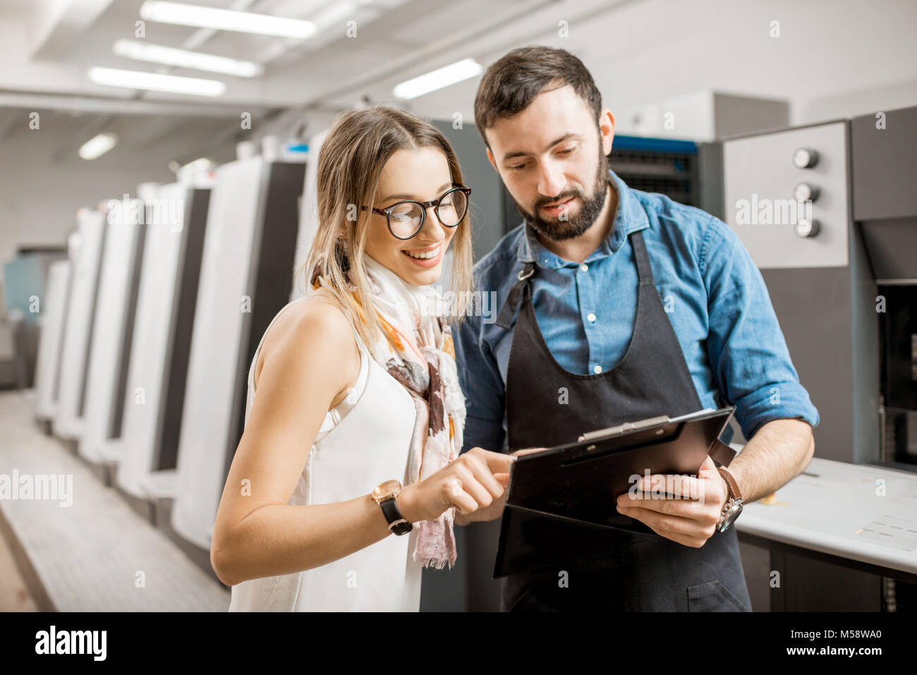 Printing operator and manager hi-res stock photography and images - Alamy