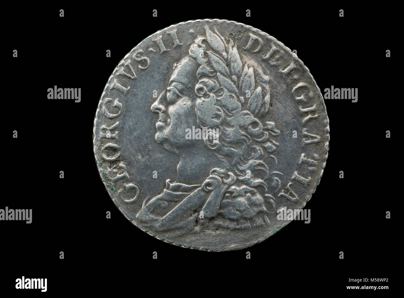 George II Shilling Stock Photo - Alamy