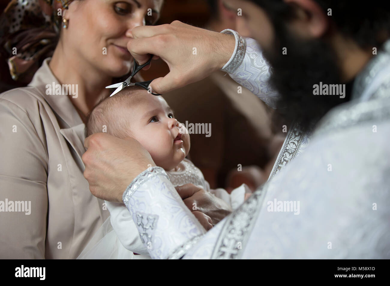 Hair cutting ceremony hi-res stock photography and images - Alamy