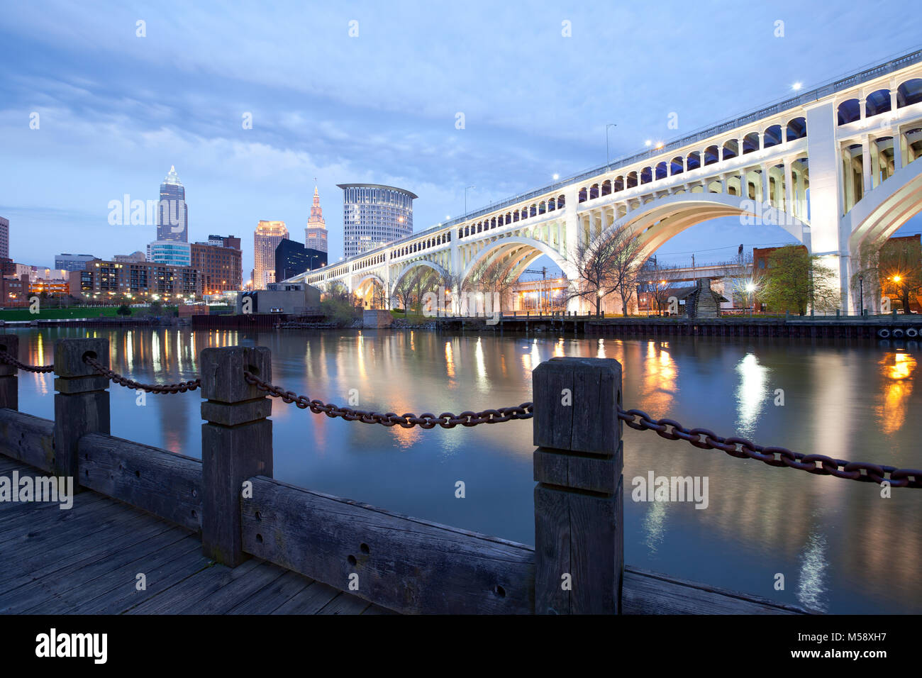 Superior detroit bridge cleveland ohio hi-res stock photography and ...