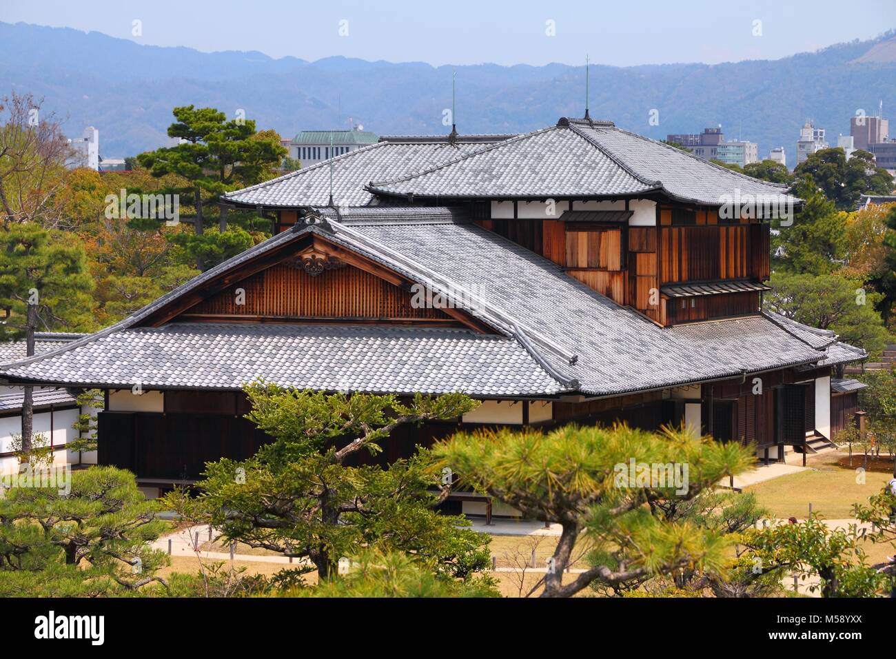 Nijo Castle in Kyoto, Japan - historic landmark of Tokugawa shogunate ...