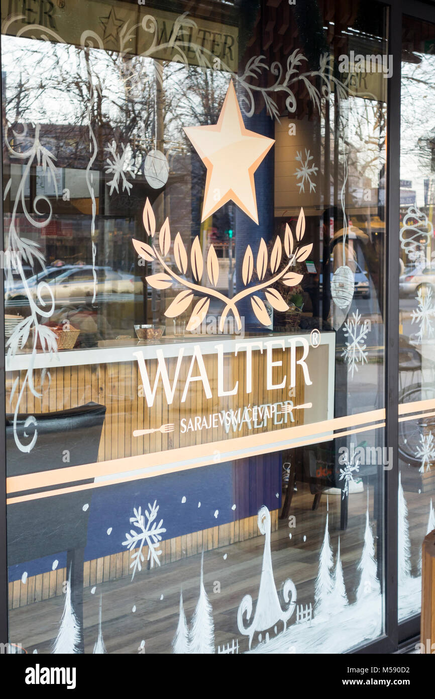 Walter cevapi fast food in Belgrade Serbia Stock Photo - Alamy