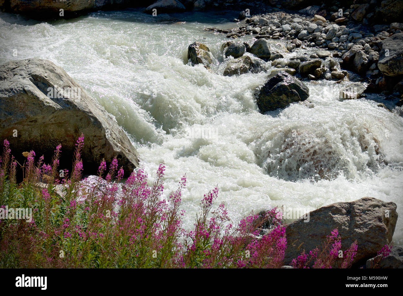 FLOW IN ALPINE MOUNTAIN RIVERS INCREASES DRAMATICALLY AS SNOW MELTS ...