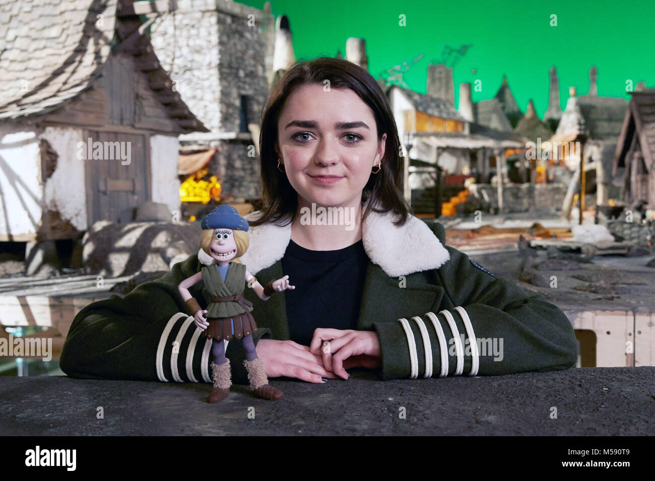 EARLY MAN, Maisie Williams, on set, 2018. ph: Chris Johnson ...
