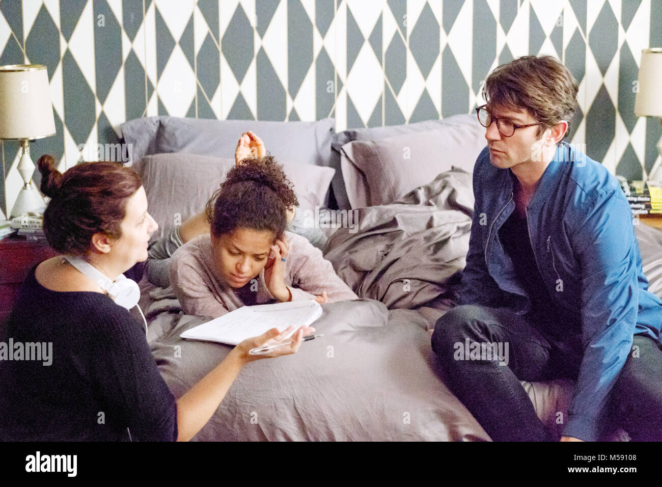 IRREPLACEABLE YOU, from left, director Stephanie Laing, Gugu Mbatha-Raw ...