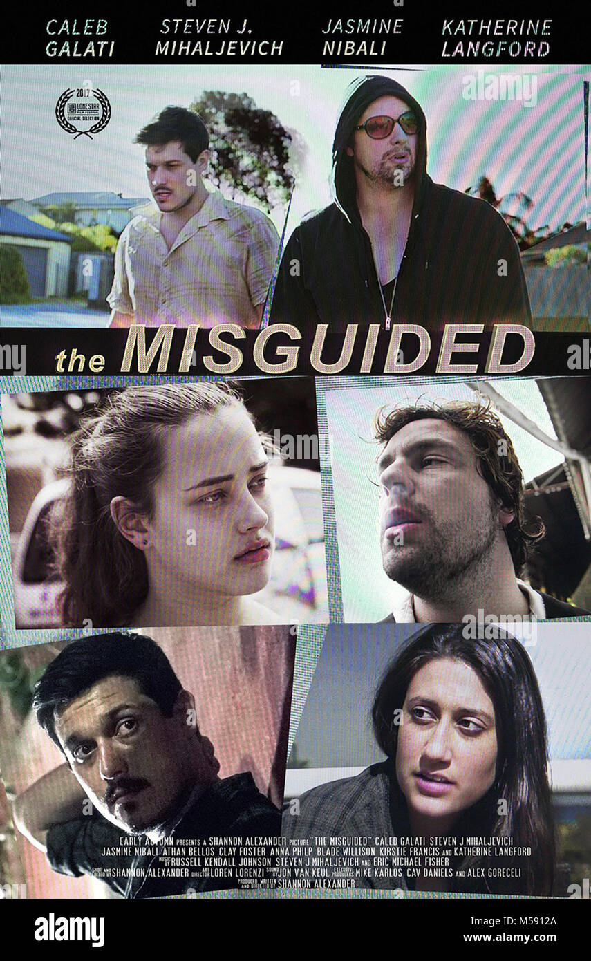 THE MISGUIDED, top, from left, Caleb Galati, Steven J. Mihaljevich ...