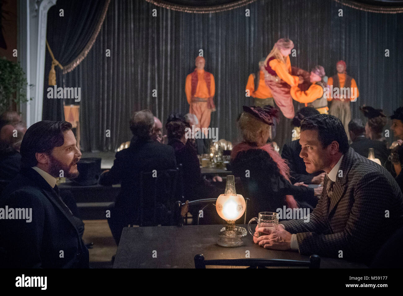 THE ALIENIST, from left: Daniel Bruhl, Luke Evans, 'These Bloody ...