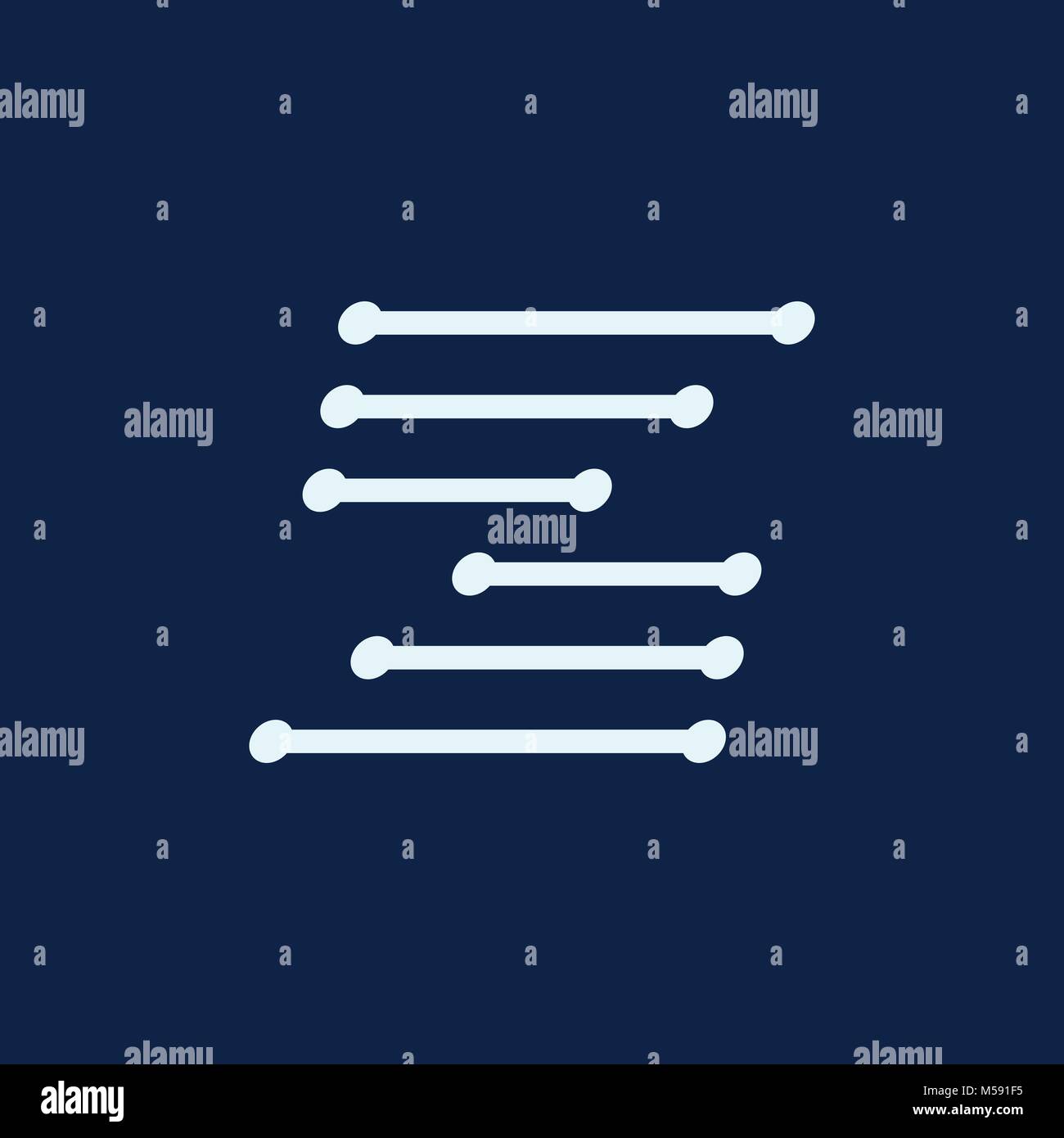 Letter Z. Font maze italic, vector geometric alphabet on dark ...