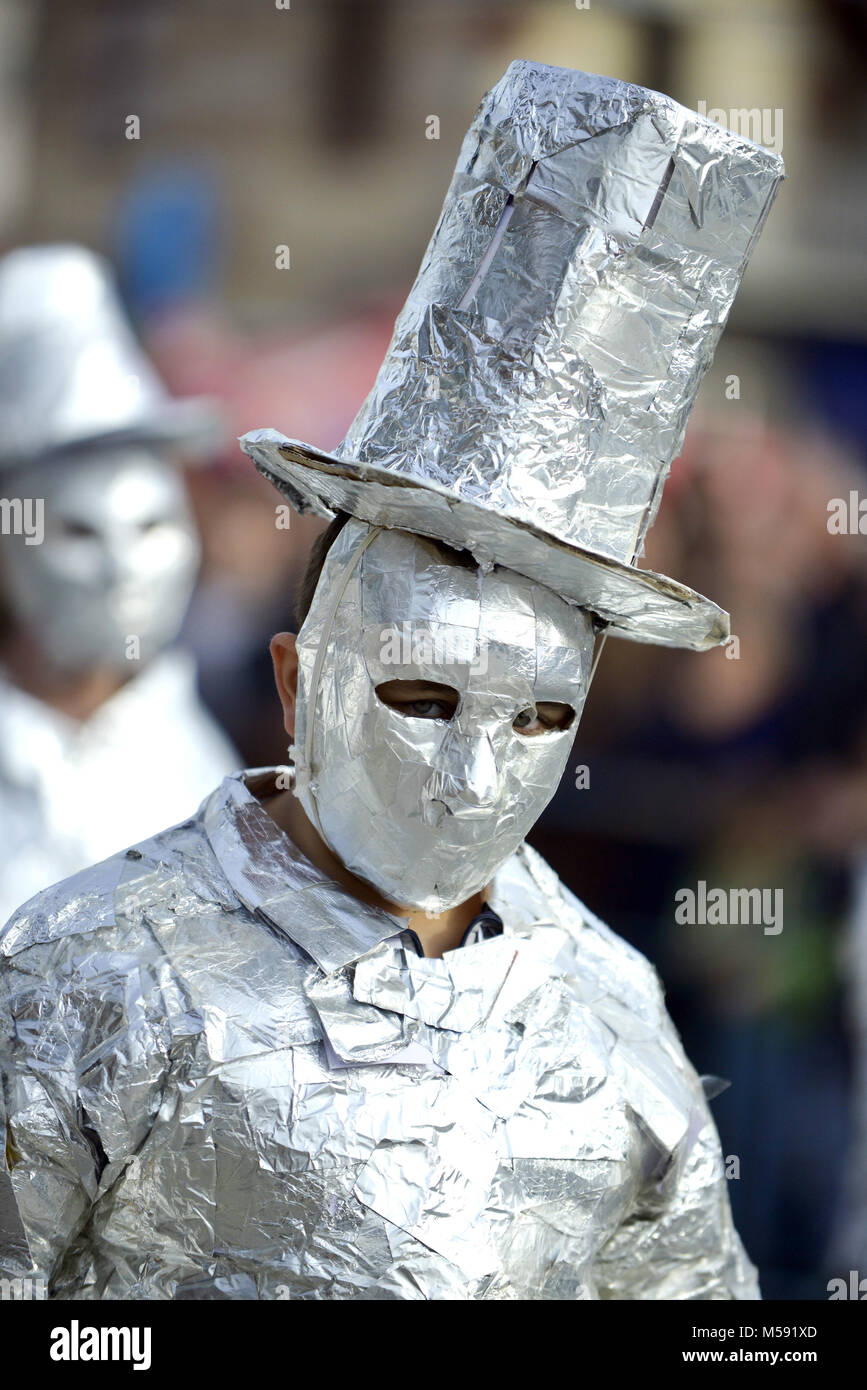 unrecognizable man wrapped with aluminium foil, image Stock Photo - Alamy