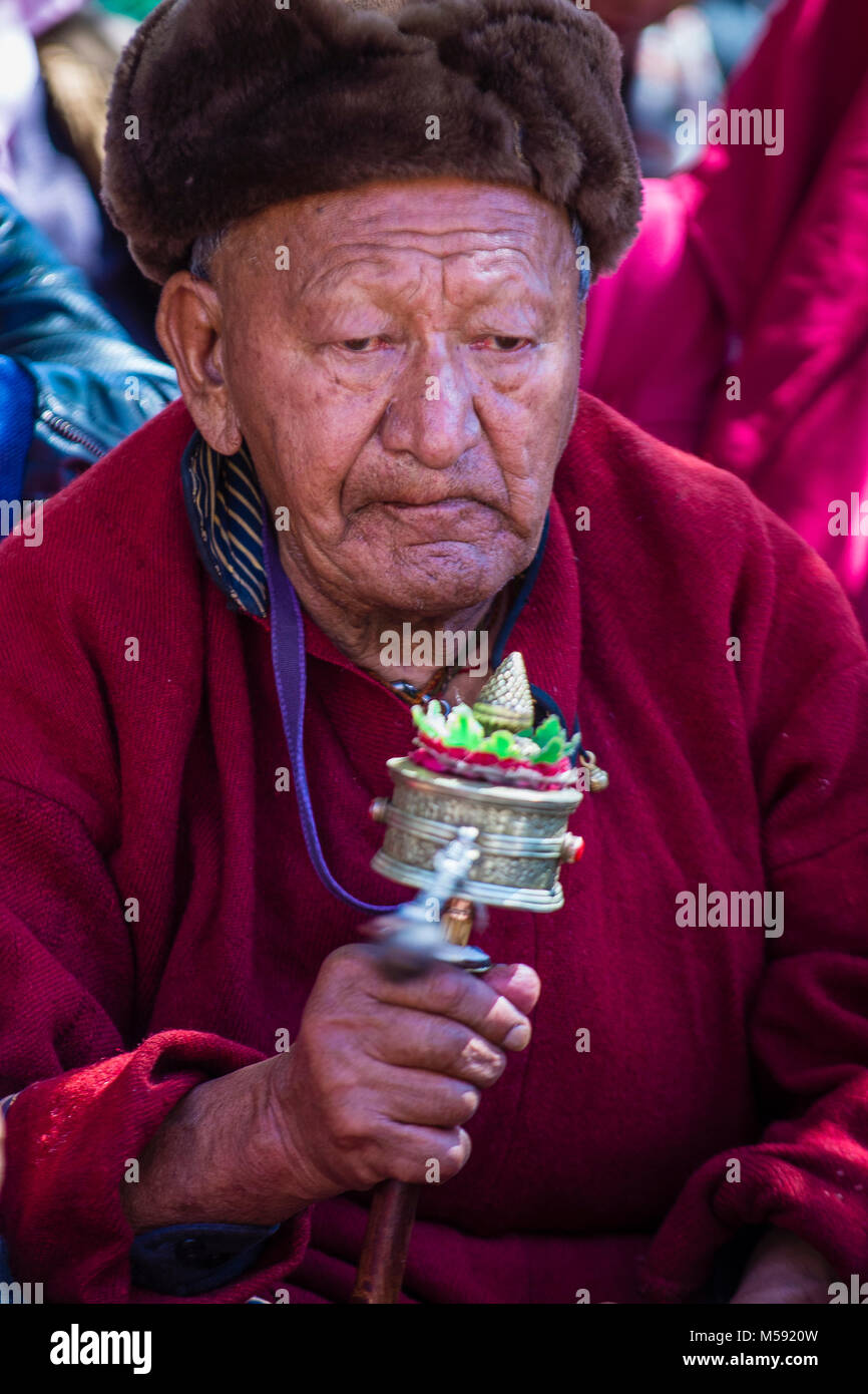 Portraite of Ladakhi man during the Ladakh Festival in Leh India Stock ...
