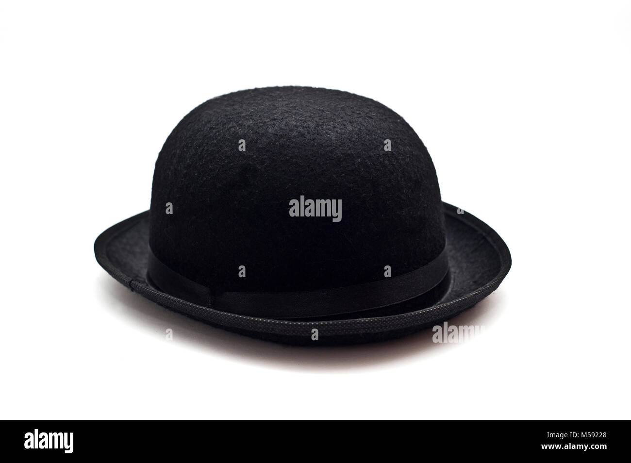 black bowler hat isolated Stock Photo - Alamy