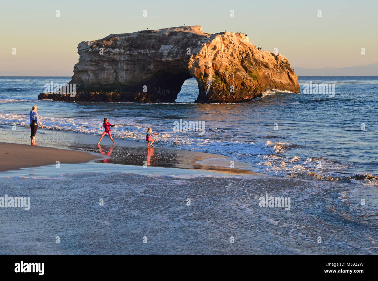 Natural bridges beach waves hi-res stock photography and images - Alamy