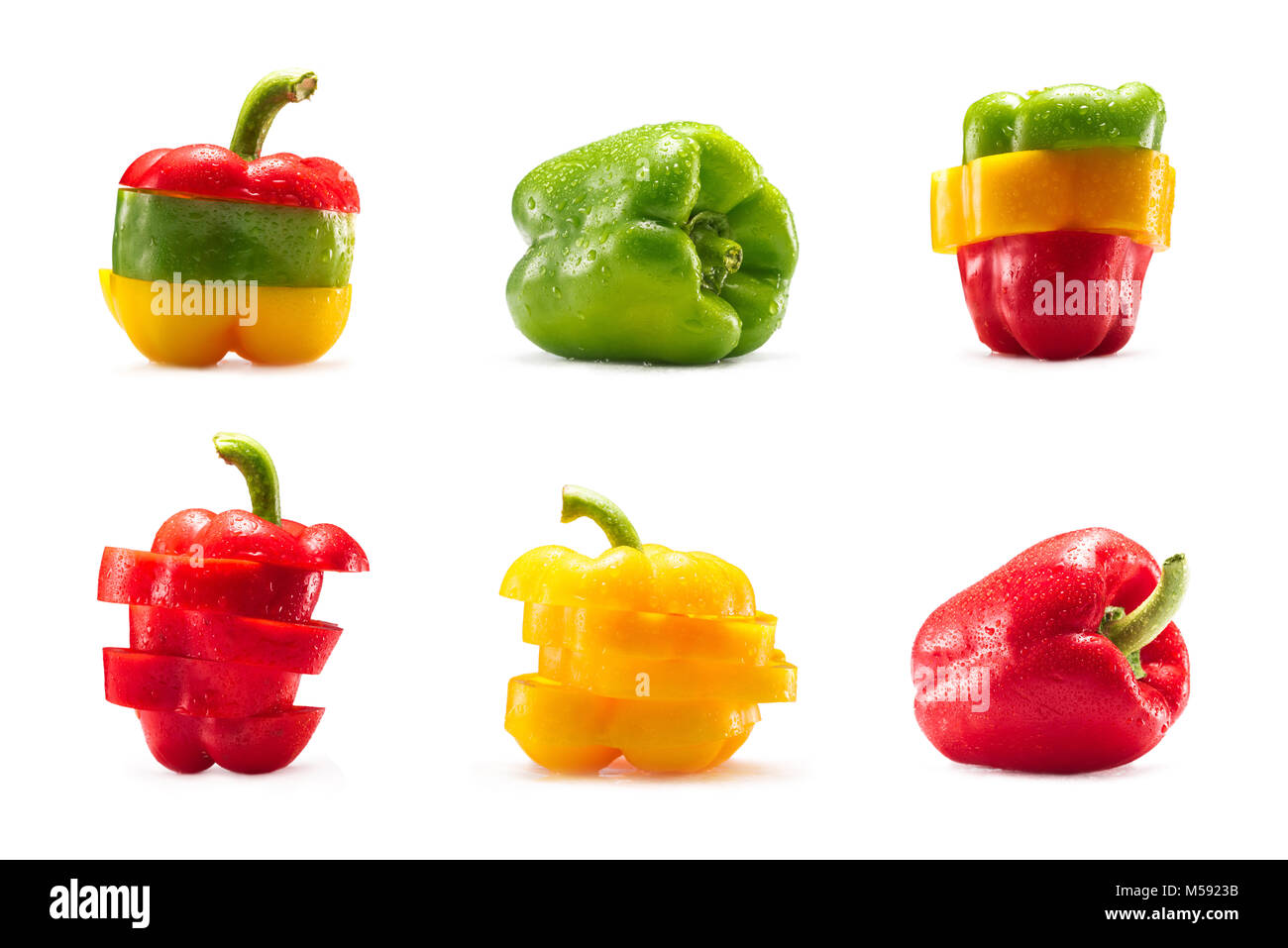 collection of bell peppers Stock Photo - Alamy