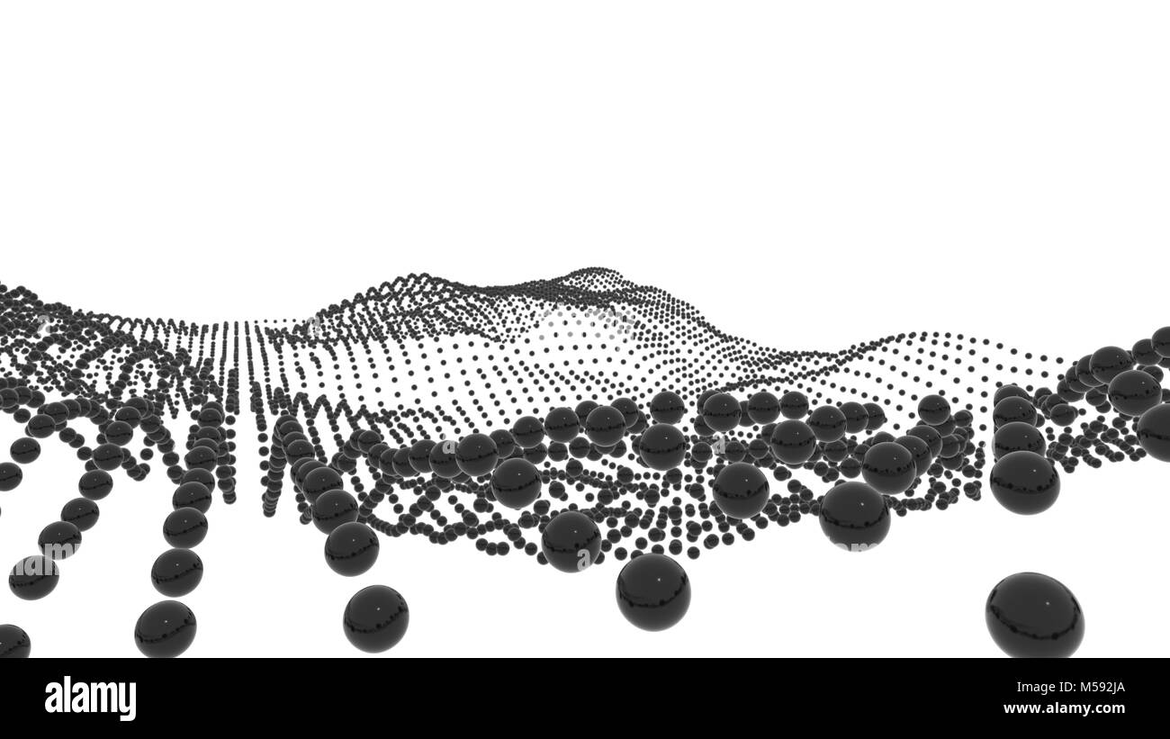 Futuristic Dots Pattern. 3D Illustration Stock Photo - Alamy