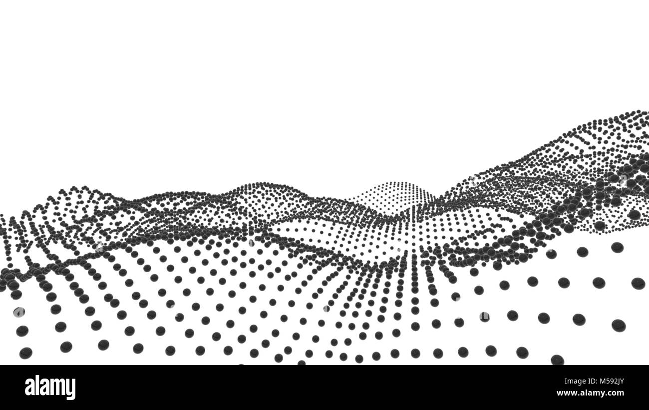 Futuristic Dots Pattern. 3D Illustration Stock Photo - Alamy