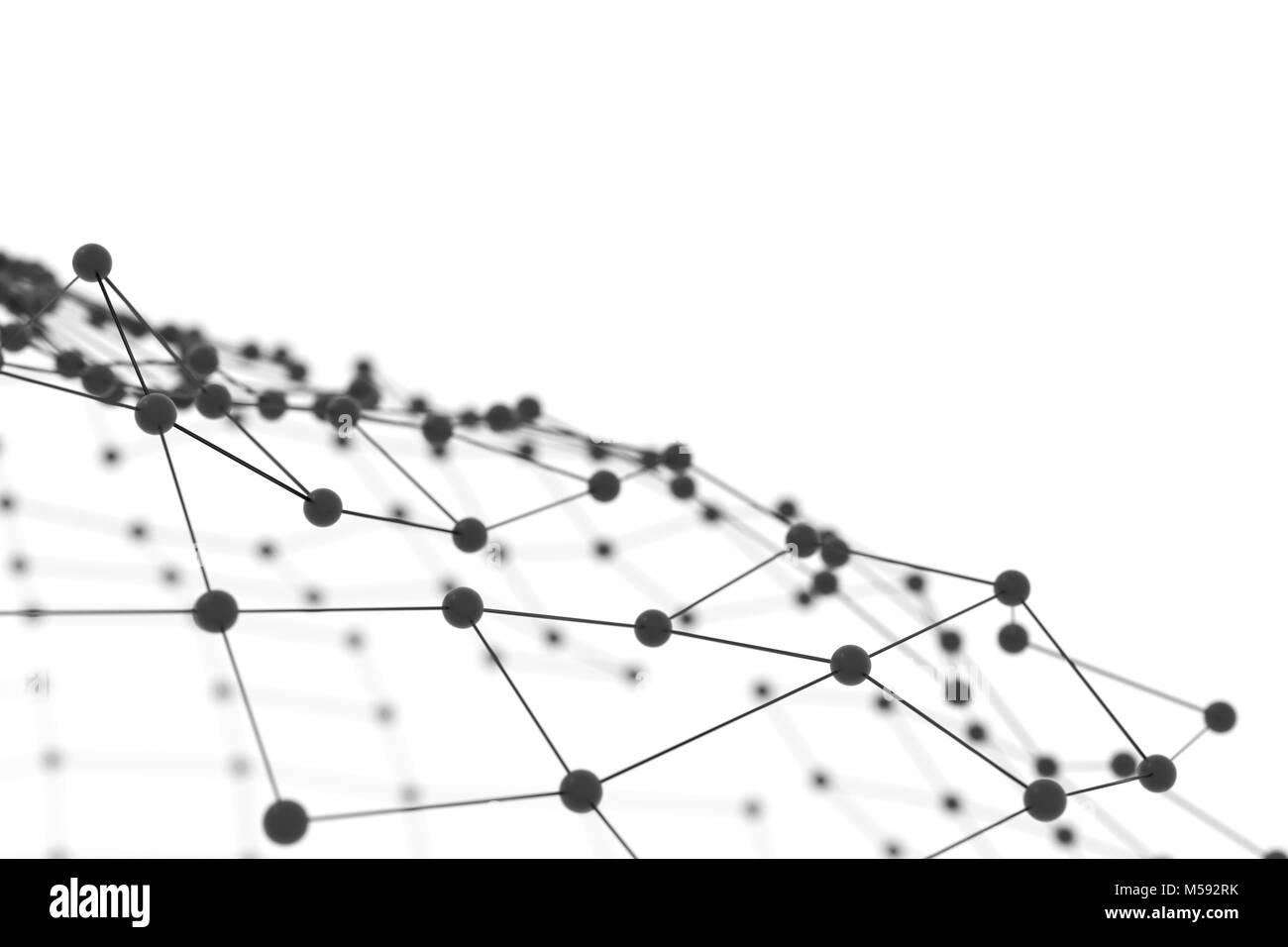 Plexus background with lines and spheres Stock Photo - Alamy