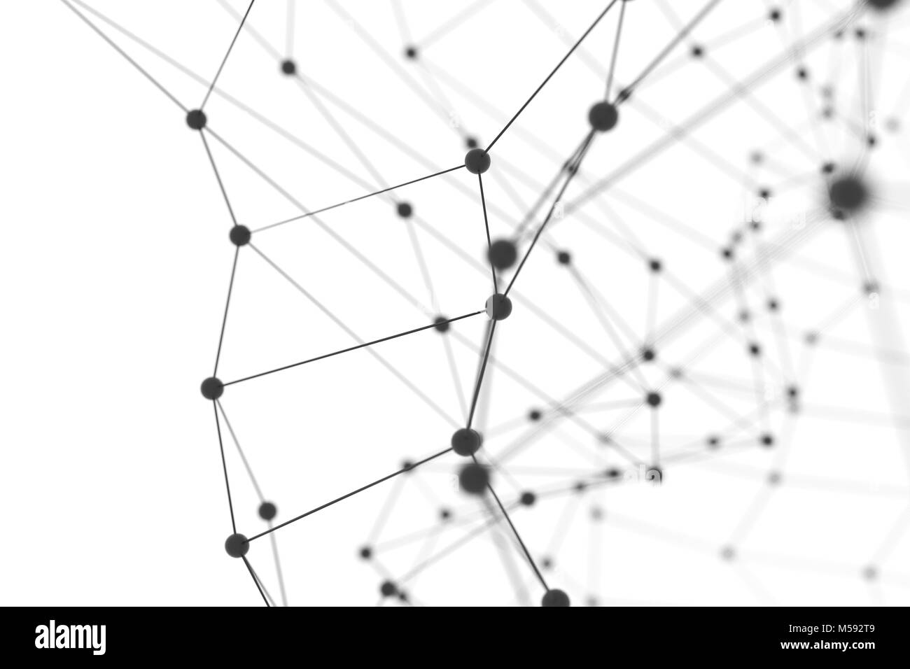 Plexus background with lines and spheres Stock Photo - Alamy