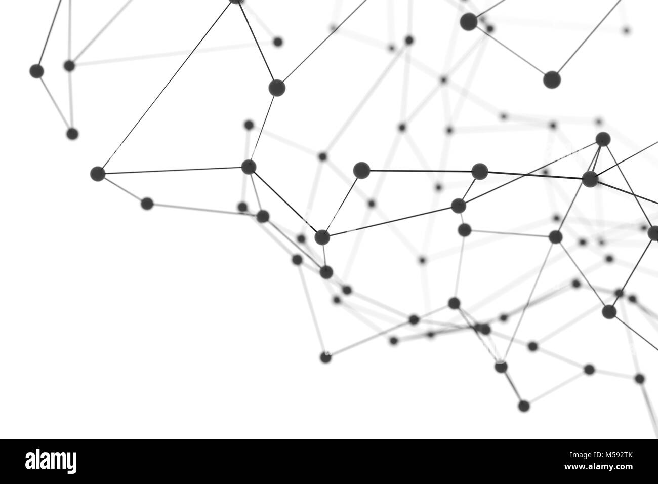 Plexus background with lines and spheres Stock Photo - Alamy