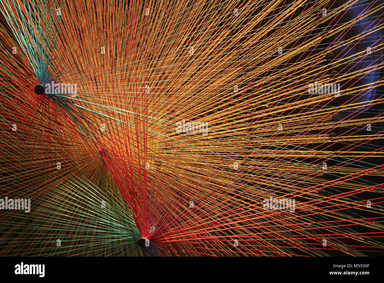 multi coloured threads Stock Photo - Alamy