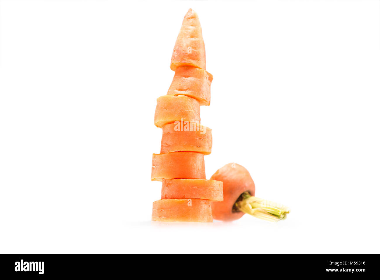 stack of fresh sliced carrot Stock Photo - Alamy