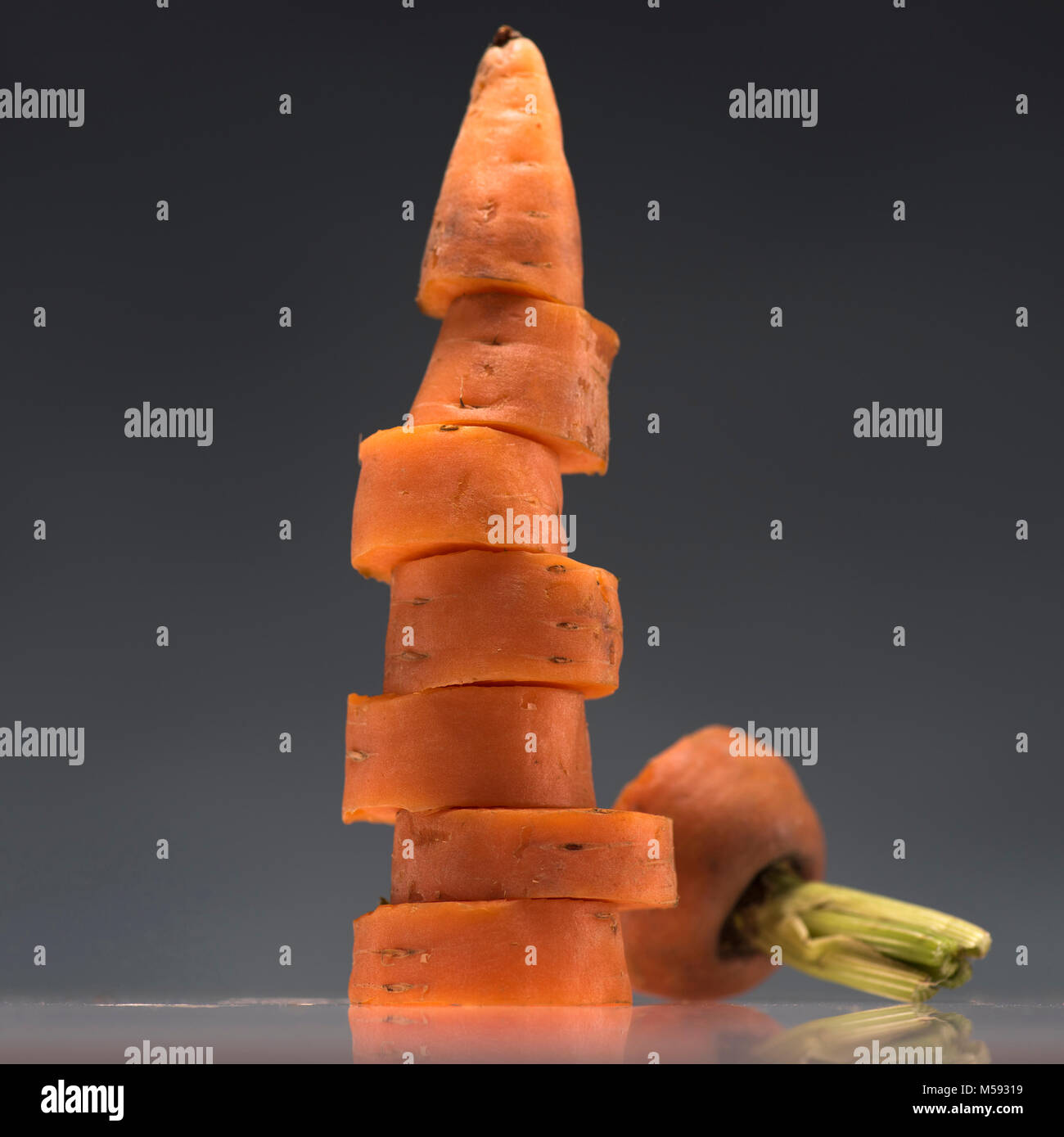 stack of fresh sliced carrot Stock Photo - Alamy
