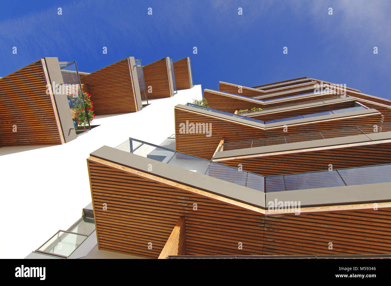 Modern residential building flower hi-res stock photography and images ...