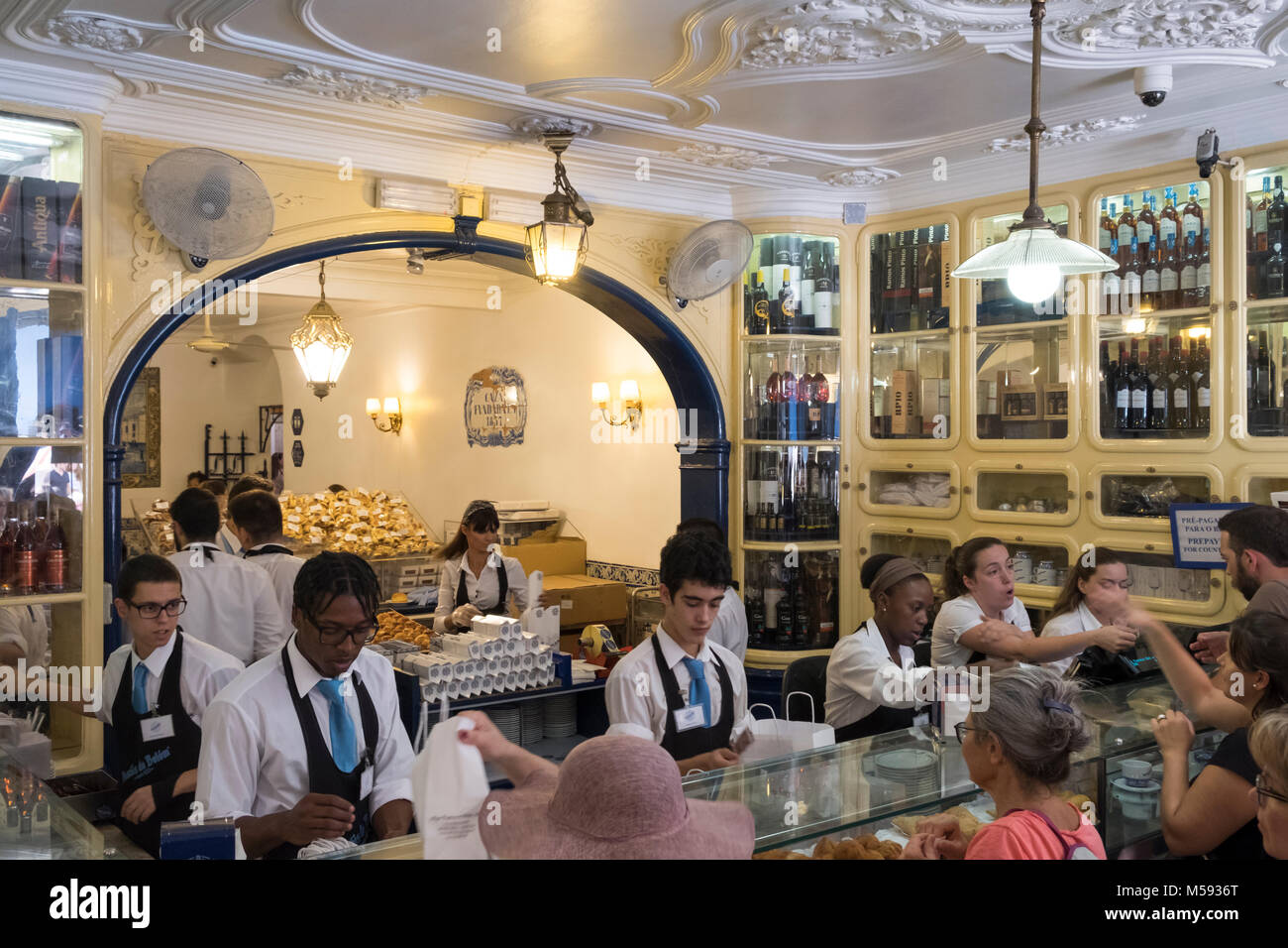 Pasteis de Belem Bakery serving Pastel de Nata, Belem District, Lisbon ...