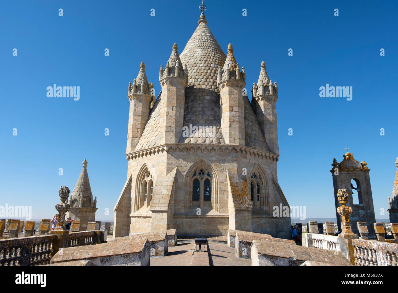 Cathedral of Évora Tower Views, Alentejo Region, Evora, Portugal Stock ...