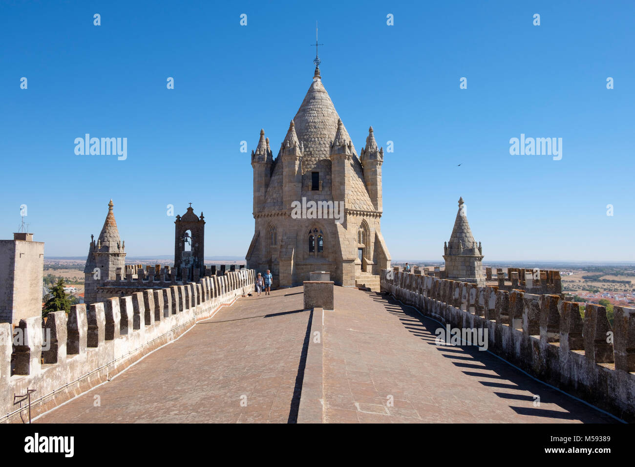 Cathedral of Évora Tower Views, Alentejo Region, Evora, Portugal Stock ...