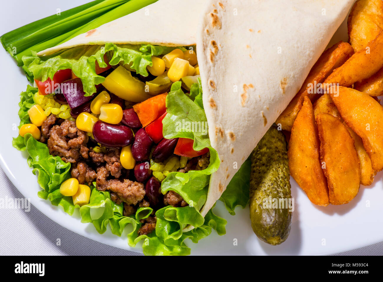 Mexican burrito hi-res stock photography and images - Alamy