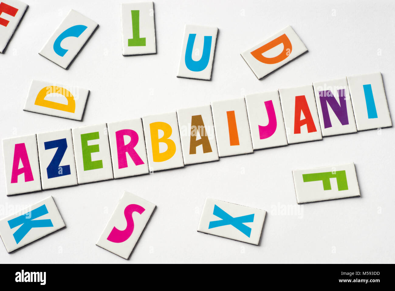 word kalmyk made of colorful letters on white background Stock Photo ...