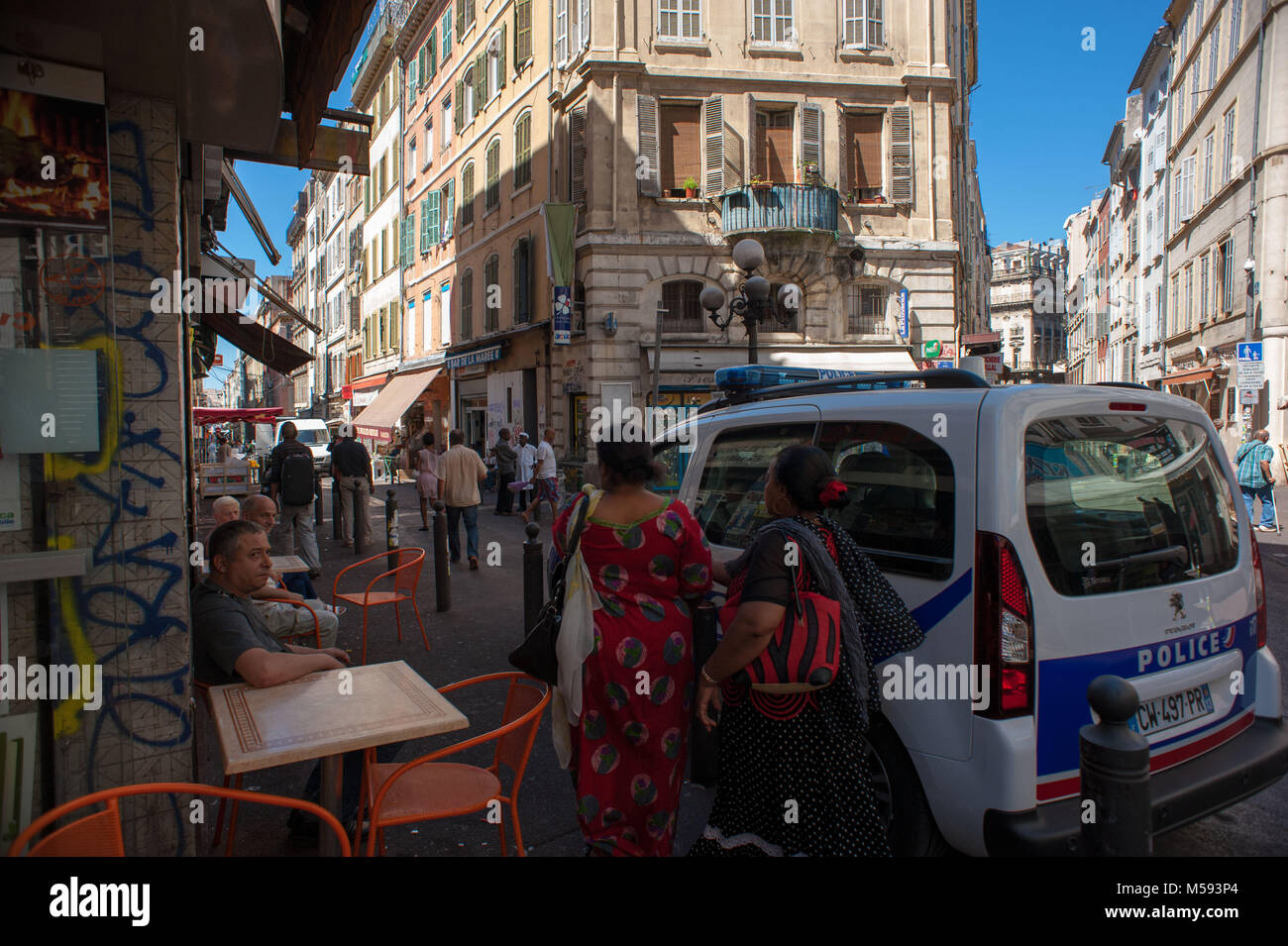 Marseille police car hi-res stock photography and images - Alamy