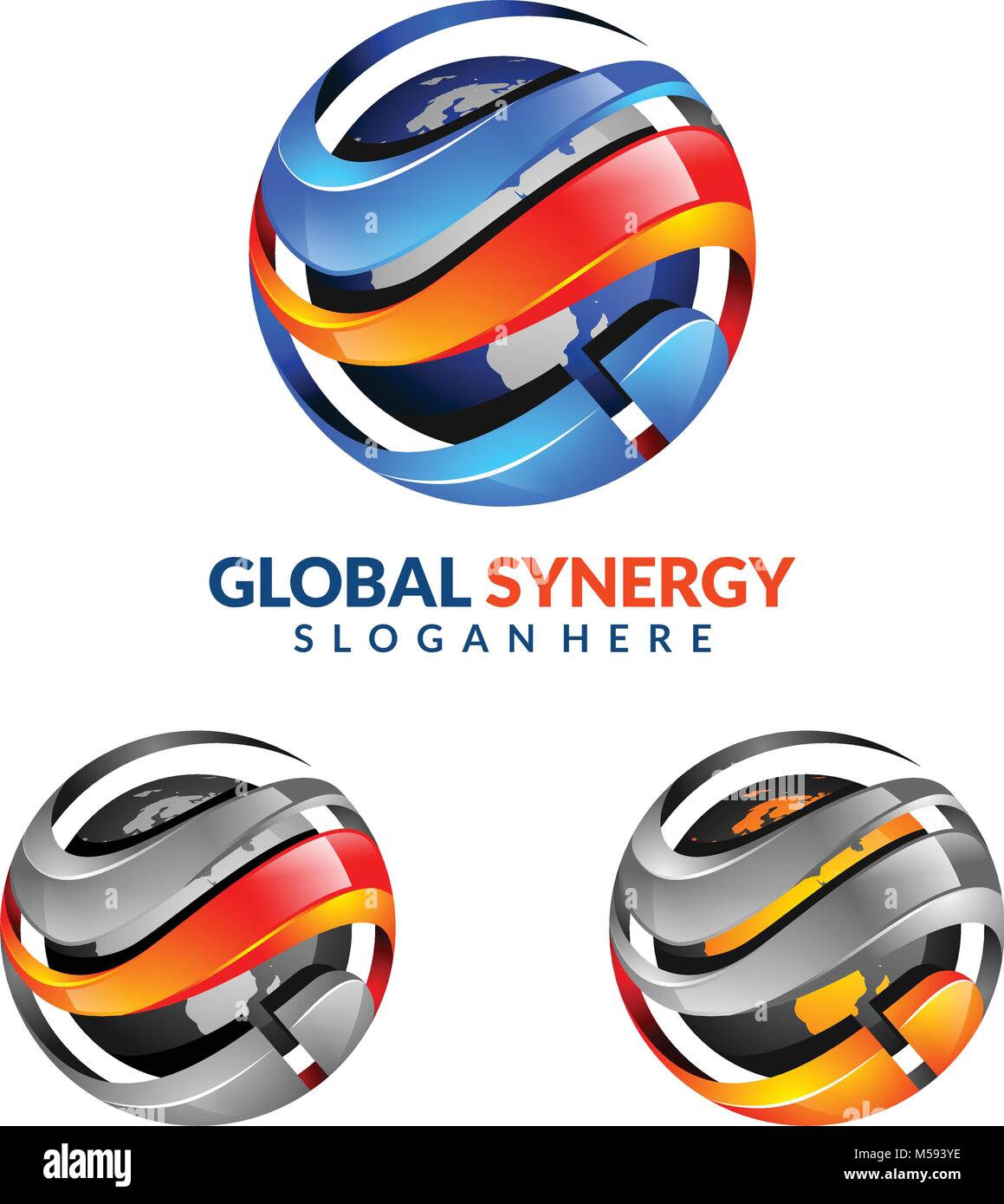 Globe data Stock Vector Images - Alamy