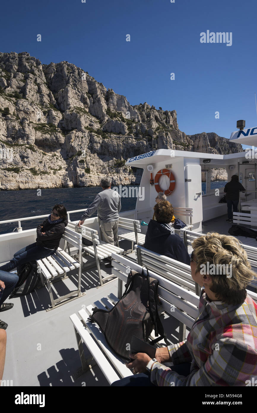 France, Côte d'Azur, Cassis, Calanques boat trip Stock Photo - Alamy