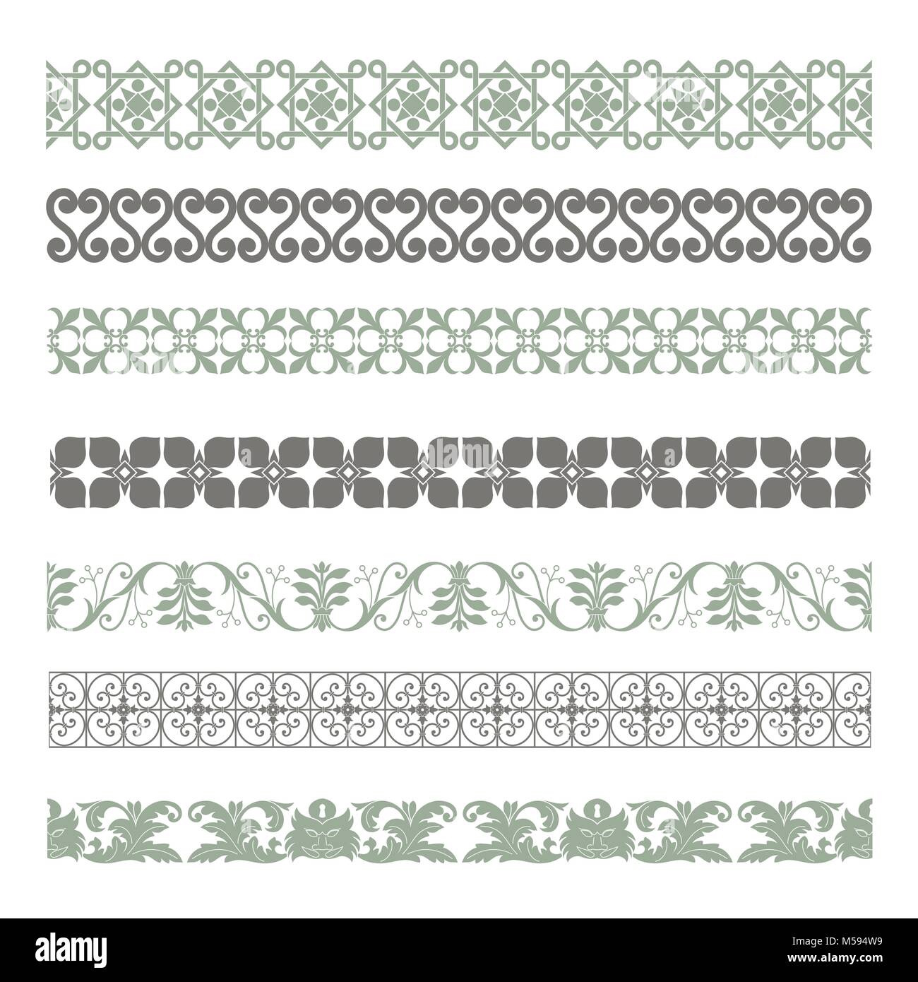 Arabic seamless borders hi-res stock photography and images - Alamy