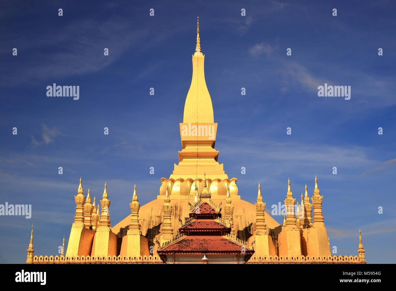 Phat That Luang stupa-Vientiane-Laos Stock Photo - Alamy