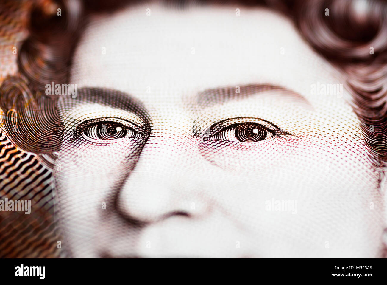 Queen On Pound Note Close High Resolution Stock Photography and Images ...