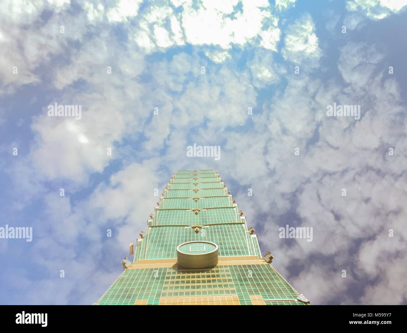 Taipei, Taiwan - November 22, 2015: Taipei 101 tower, view from the ...