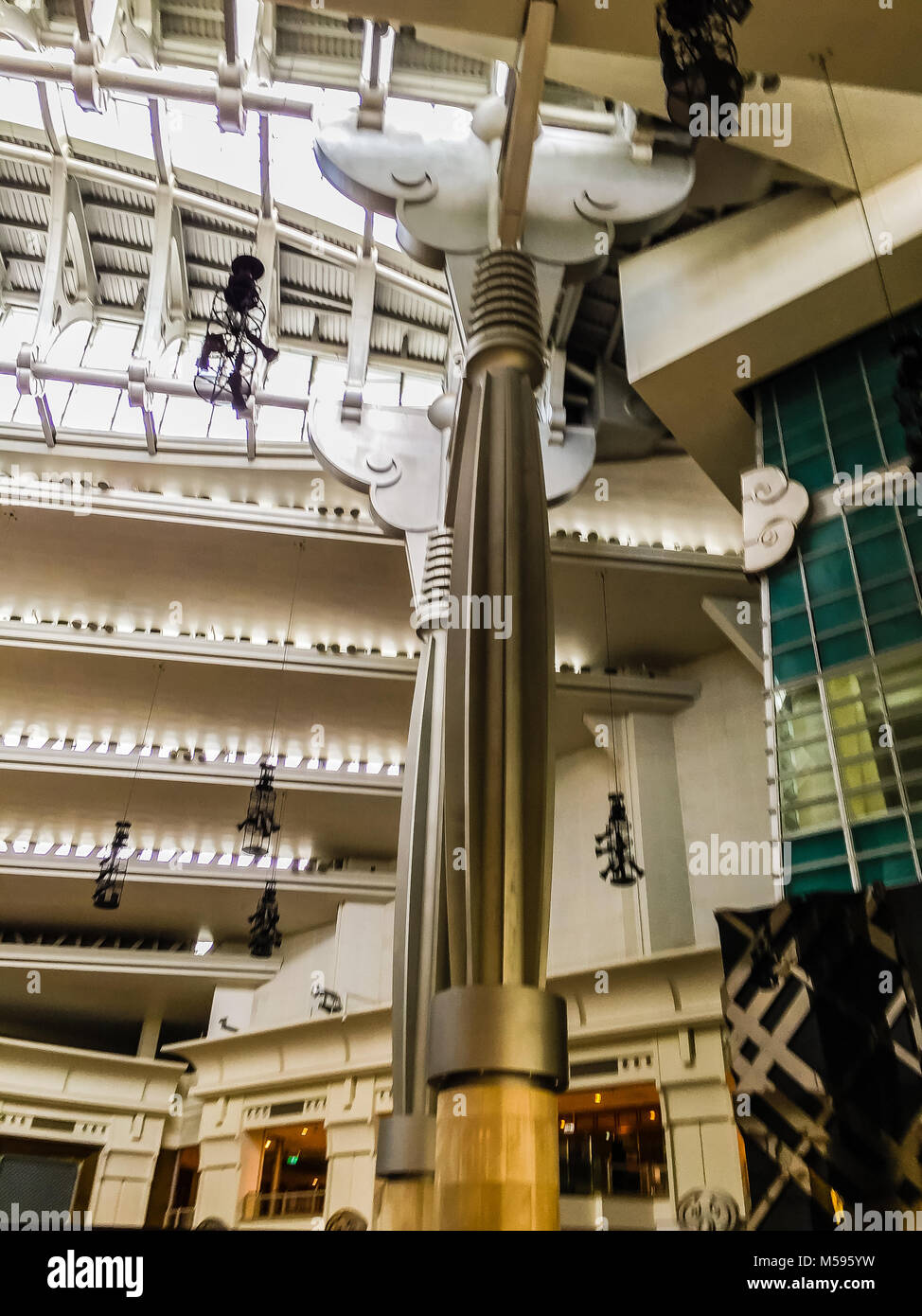 Taipei, Taiwan - November 22, 2015: Taipei 101 tower, view of the ...