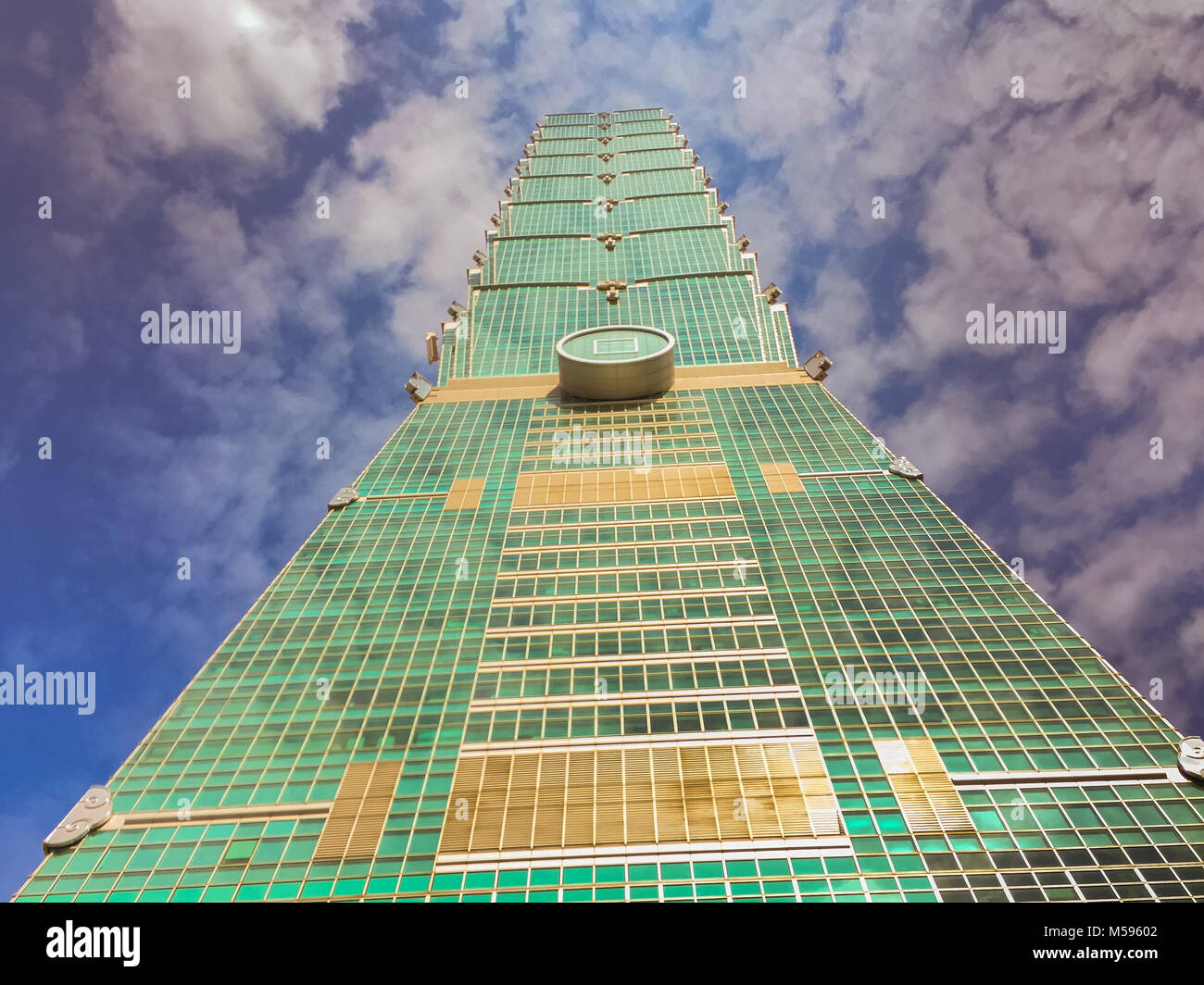 Taipei, Taiwan - November 22, 2015: Taipei 101 tower, view from the ...